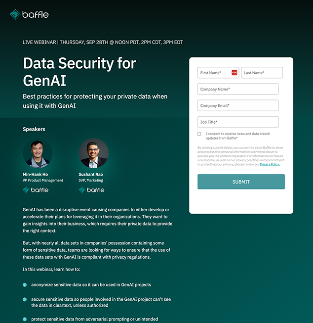 Data Protection for AI - Baffle